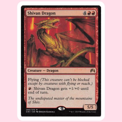 Shivan Dragon - 285/272 - (R) MTG Magic Card - MP #1 | eBay Australia