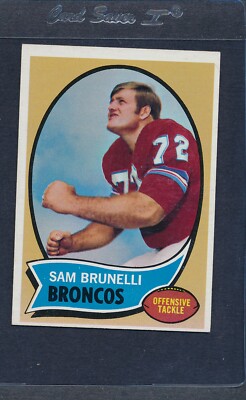 1970 Topps #067 Sam Brunelli Broncos EX/MT *7103 | eBay