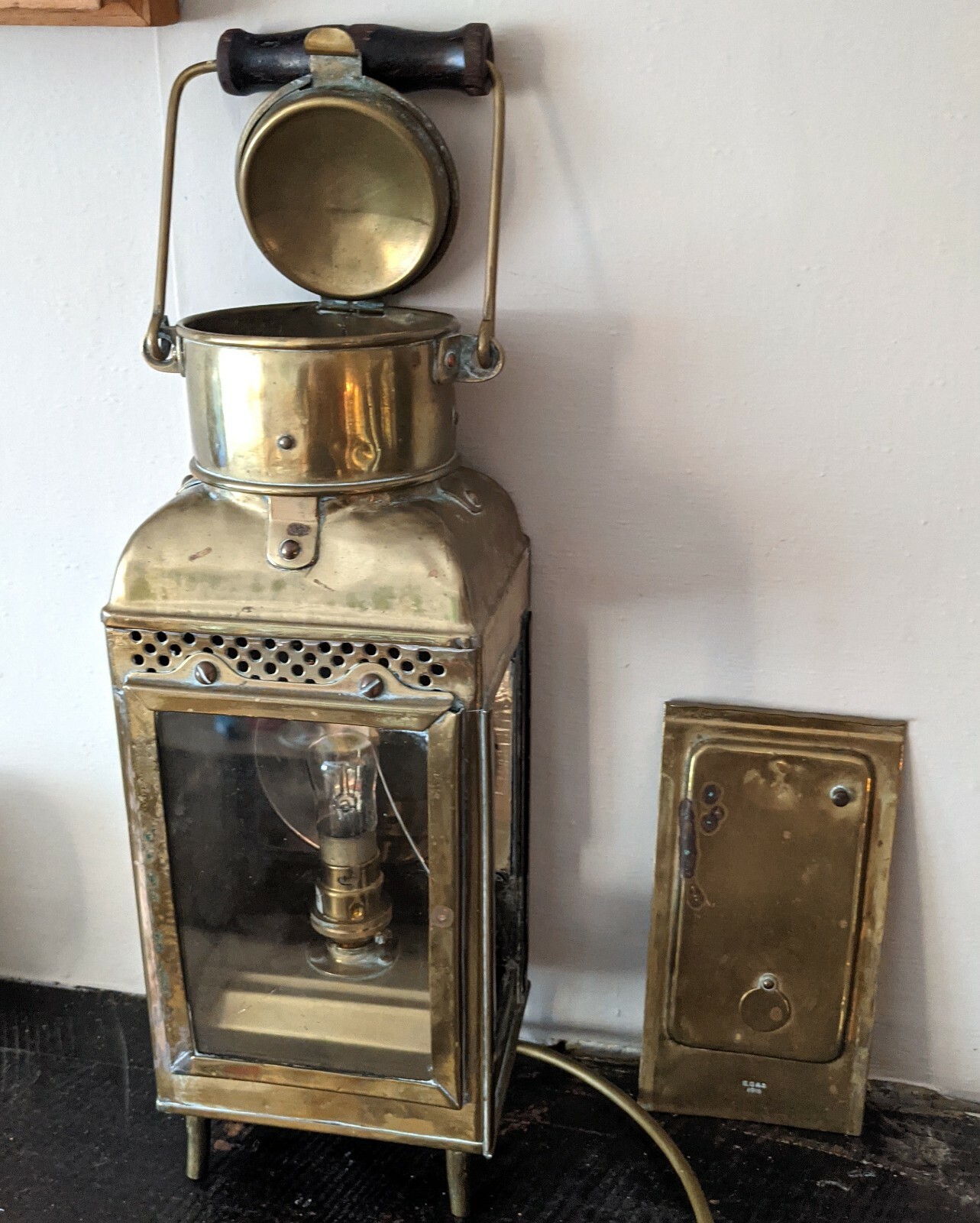 Eli Griffiths & Sons 1916 Birmingham British Ship Brass Bulpitt Lantern ...