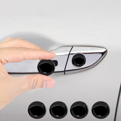 4PCS 20mm Black Car Door Lock Keyhole Protection Stickers Self-Adhesive ...