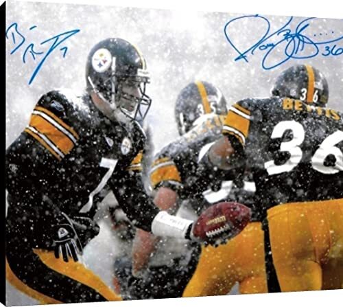 Ben Roethlisberger and Jermoe Bettis Photoboard Wall Art - Snowstorm ...
