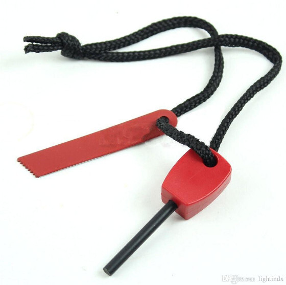 FLINT STEEL STRIKER FIRE STARTER LIGHTER MAGNESIUM FERRO ROD BUSHCRAFT ...