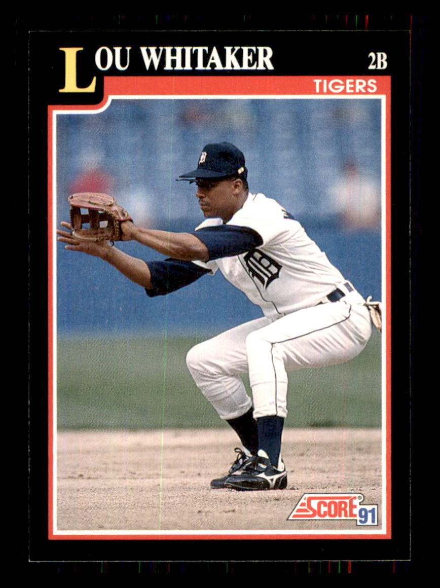 1991 Baseball Score Lou Whitaker Detroit Tigers #297 | eBay