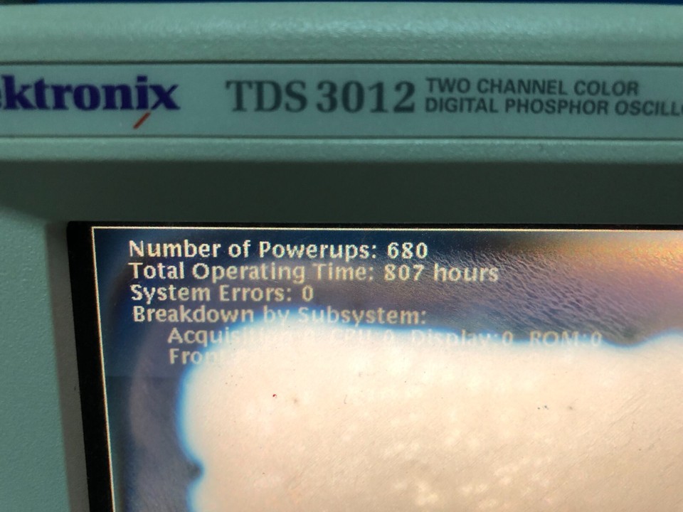 Tektronix TDS3012 Color Digital Phosphor Oscilloscope, 100MHz, 2-Ch, 1 ...