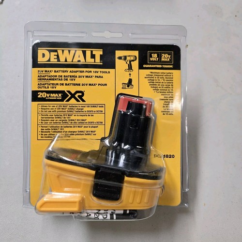 DEWALT DCA1820 20V Battery Adapter - Black/Yellow OEM Factory Sealed ...