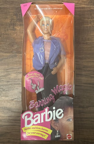 Vintage 1992 Barbie Earring Magic Ken Doll 2290 NEW - BOX HAS NEVER ...
