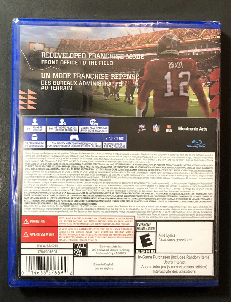 Madden 2022 Cover Ps4
