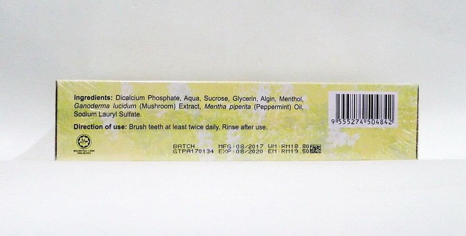 2 Boxes DXN Ganozhi Toothpaste 150g Ganoderma Lingzhi Reishi Express ...