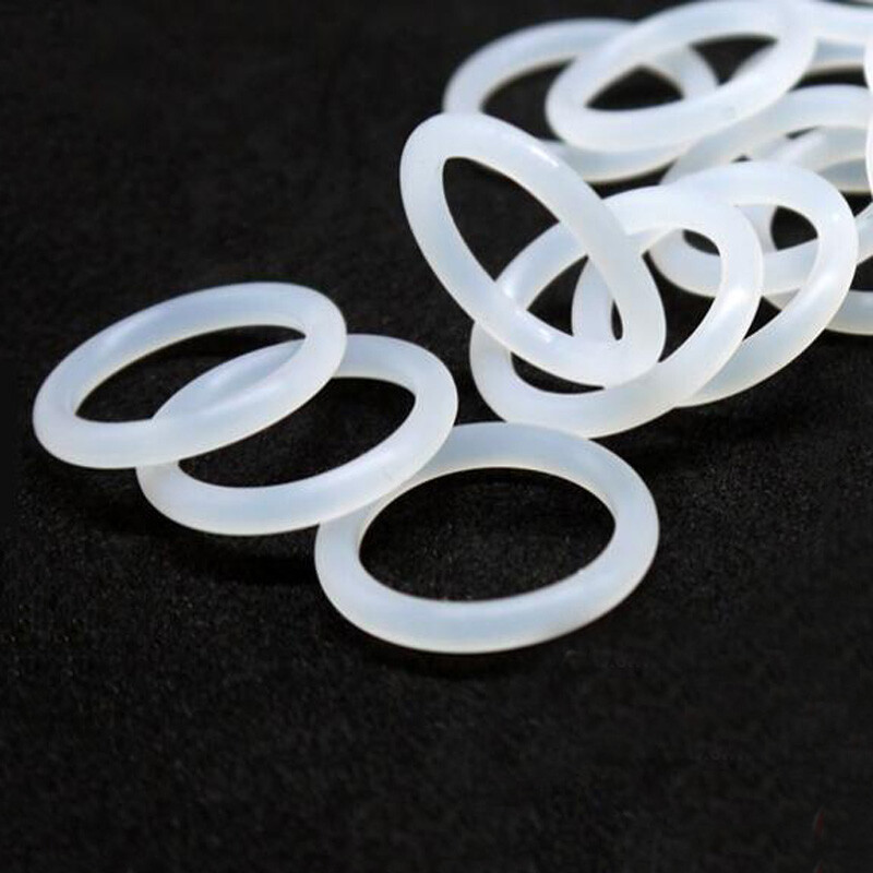 1mm O-Ring White Rubber Seal Oil Resistant VMQ Food Grade Washers Heat ...