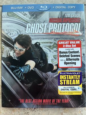 MISSION IMPOSIBLE: Ghost Protocol (Blu-ray/DVD, 2012, 2-Disc Set) | eBay
