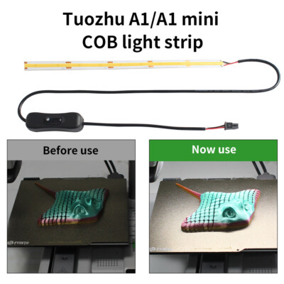 For Bambu Lab A1/A1 MINI Light Strip Bright LED Ra95 Fill Light 24V 3D ...