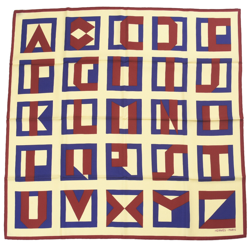 Hermes Carres90 Carres Alphabet Lettres Au Carre Scar… - Gem