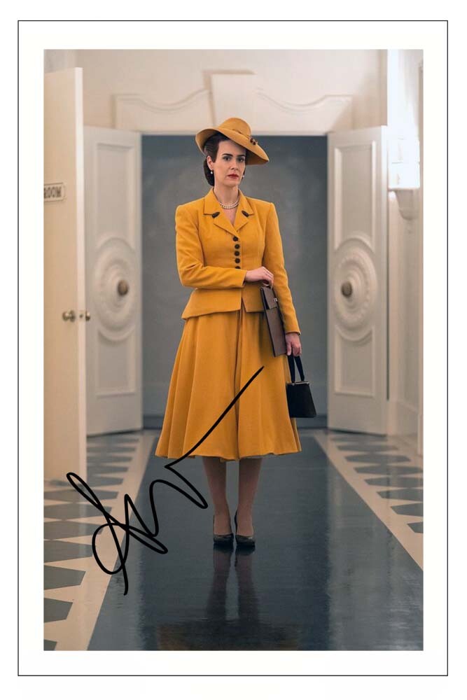 SARAH PAULSON Signed Autograph PHOTO Signature Fan Gift Print RATCHED ...