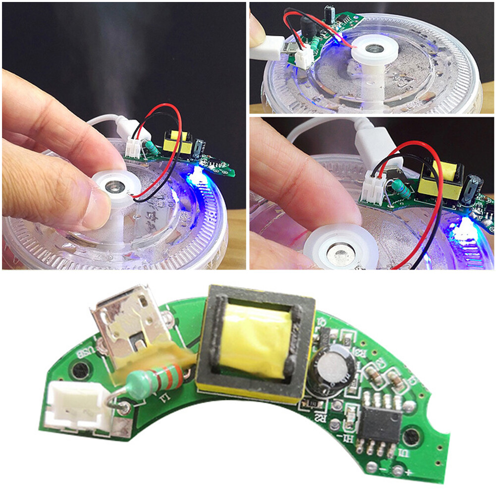 USB Mini Humidifier Mist Maker and Driver Circuit Board Fogger ...