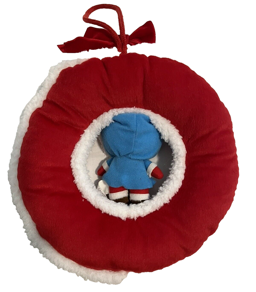 Very Rare Hello Kitty Merry Christmas Wreath Plush Red 2009 snowflake ...