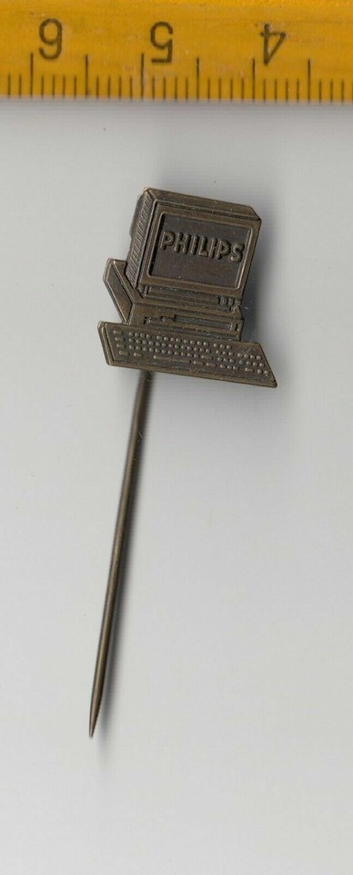 Vintage PHILIPS RADIO TELEVISION LOGO stick pin badge brooch 1960s ...