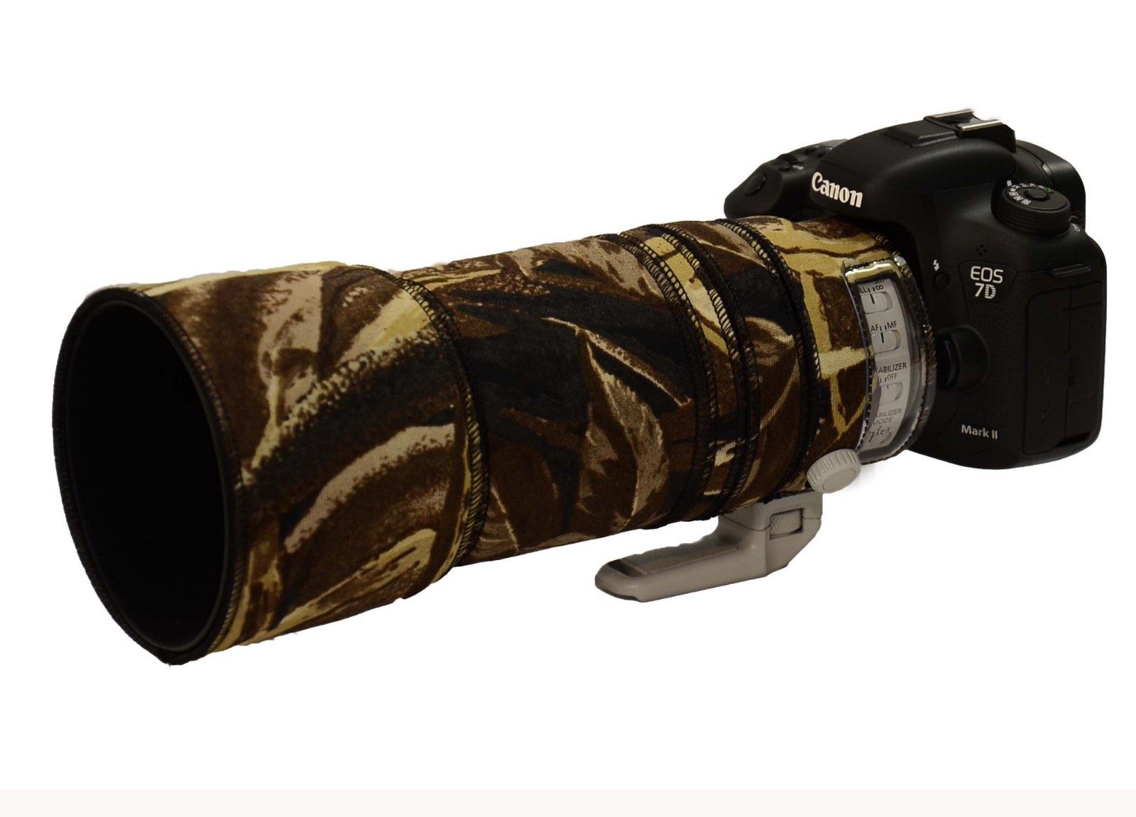 Canon 100 400mm f4.5 5.6L IS II Neoprene Camo lens cover Std & Premium ...