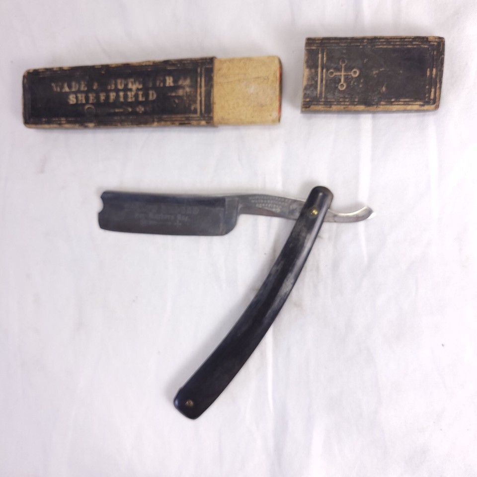 Wade & Butcher Sheffield Straight Razor Hollow Ground Barber Use with ...