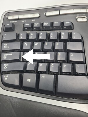 Caps Lock Key for Microsoft Natural Ergonomic Keyboard 4000 NOT ENTIRE ...