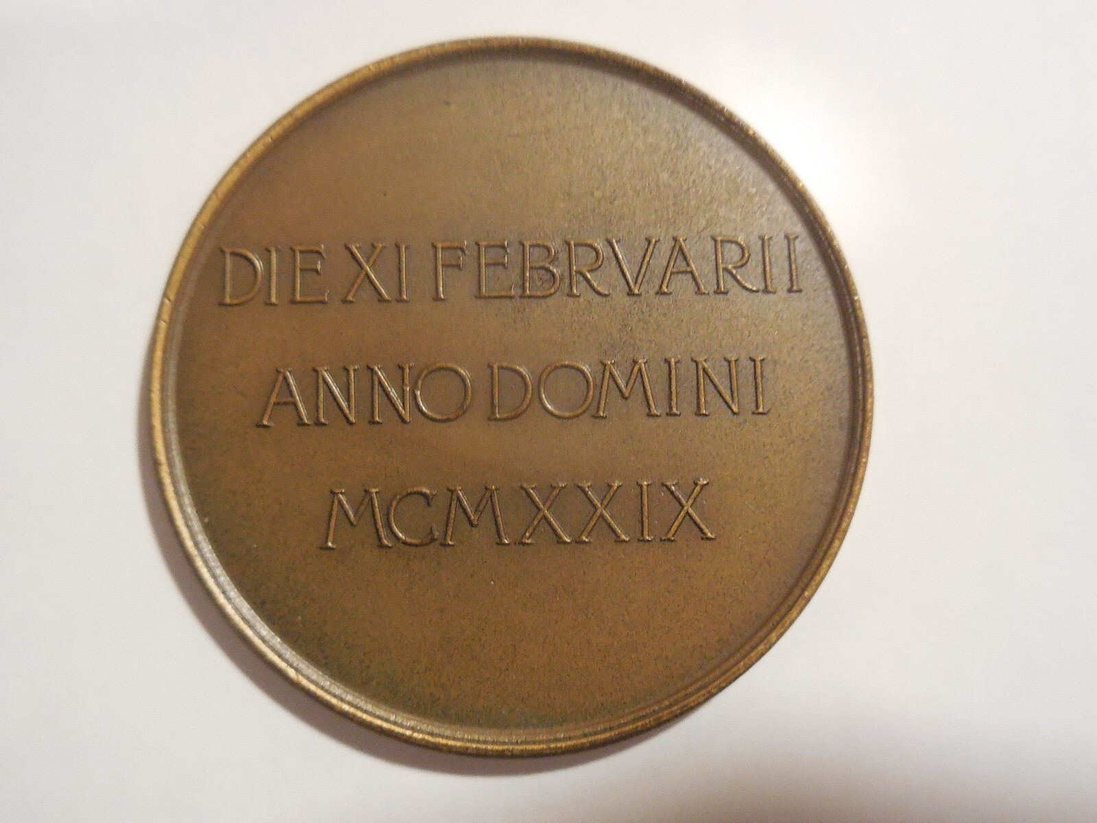Italy Fascist medal for Lateran Pacts Vatican 1929 Patti Lateranensi ...