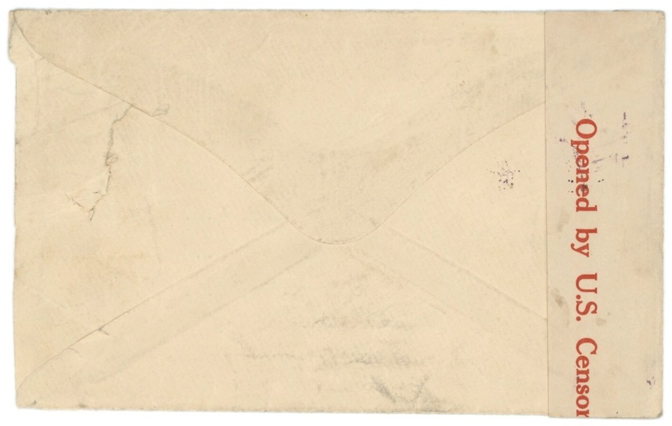 Australia, US APO, 1942 Cover w/"Opened by U.S. Censor" Tape, "GHQ SWPA ...