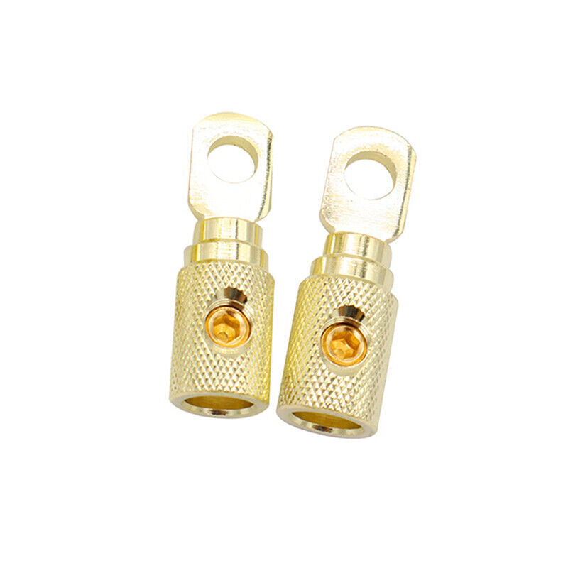 2/4pcs Car Power Ground Wire Coupler Butt Connector 0 /4 /8 Gauge Screw ...