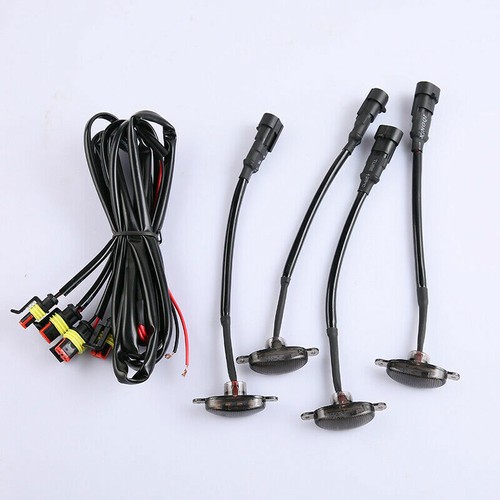 For Toyota Highlander 17-19 White Raptor Style Front Grill LED Marker ...