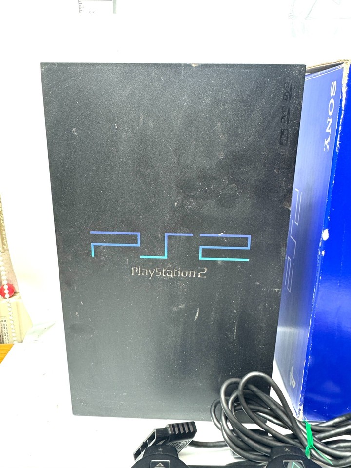 BOXED SONY PLAYSTATION 2 PS2 CONSOLE BLACK SCPH-39000 SET NTSC-J | eBay