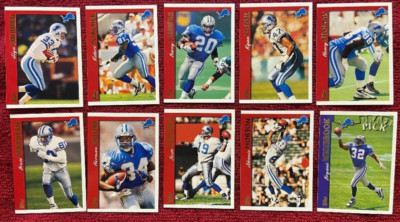 1997 Topps Detroit Lions Football Team Set (10) Cards NM+ (1155) | eBay