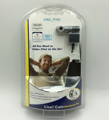 Creative Live! VF0250 Webcam Notebook Pro 1.3MP Video Windows XP USB 2. ...