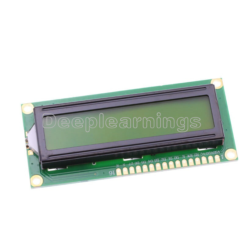 2PCS 1602 16x2 Character LCD Display Module HD44780 Controller Yellow ...