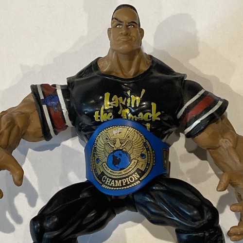 Pre owned The Rock WWF Maximum Sweat 3 Action Figure With Championship ...
