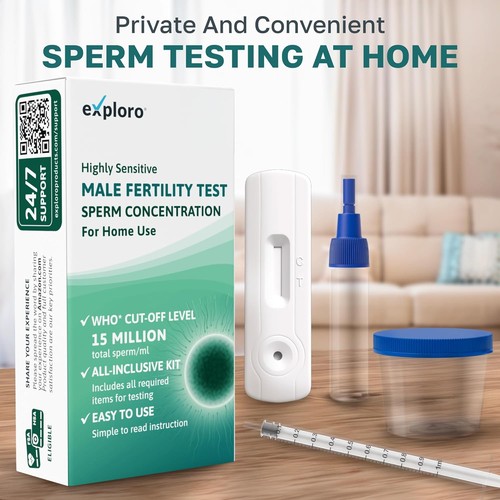 Exploro Sperm Check Fertility Test for Family Planning, 2 Count (Pack ...