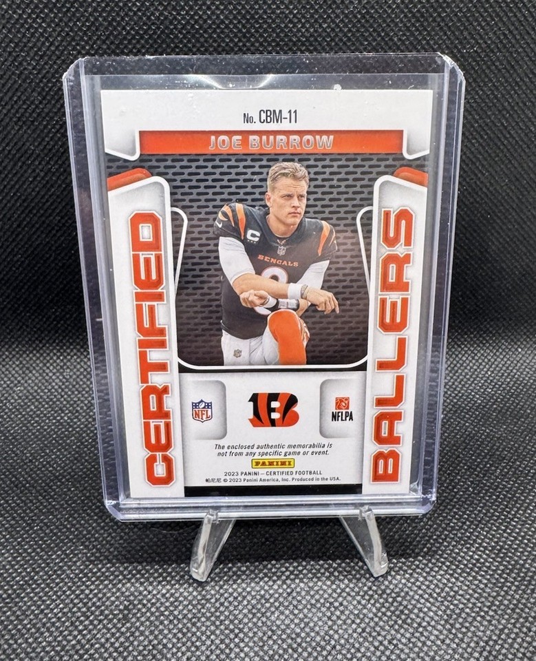 2023 Panini Certified Ballers Patch Mem JOE BURROW /149 Bengals | eBay
