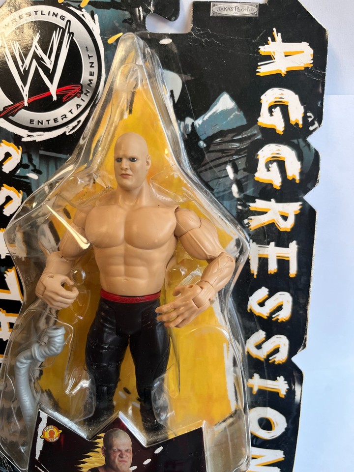 BNIB WWE KANE UNMASKED JAKKS WRESTLING TOY FIGURE RUTHLESS AGGRESSION ...