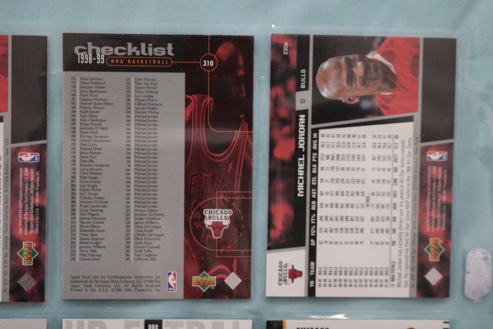 1999 MICHAEL JORDAN - 9 CARD LOT OF UPPER DECK CARDS - JS151 | eBay