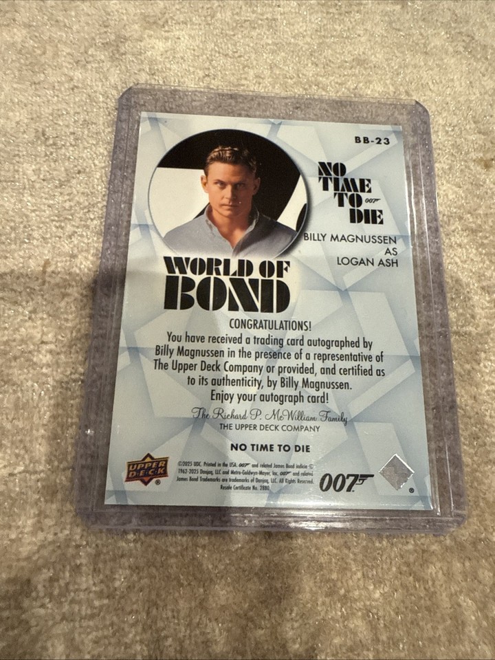 2025 James Bond No Time To Die World of White Billy Magnussen as Logan ...