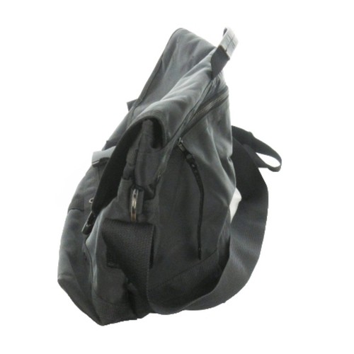 Luggage Label Shoulder Bag Nylon Logo Black AO15 Used ...