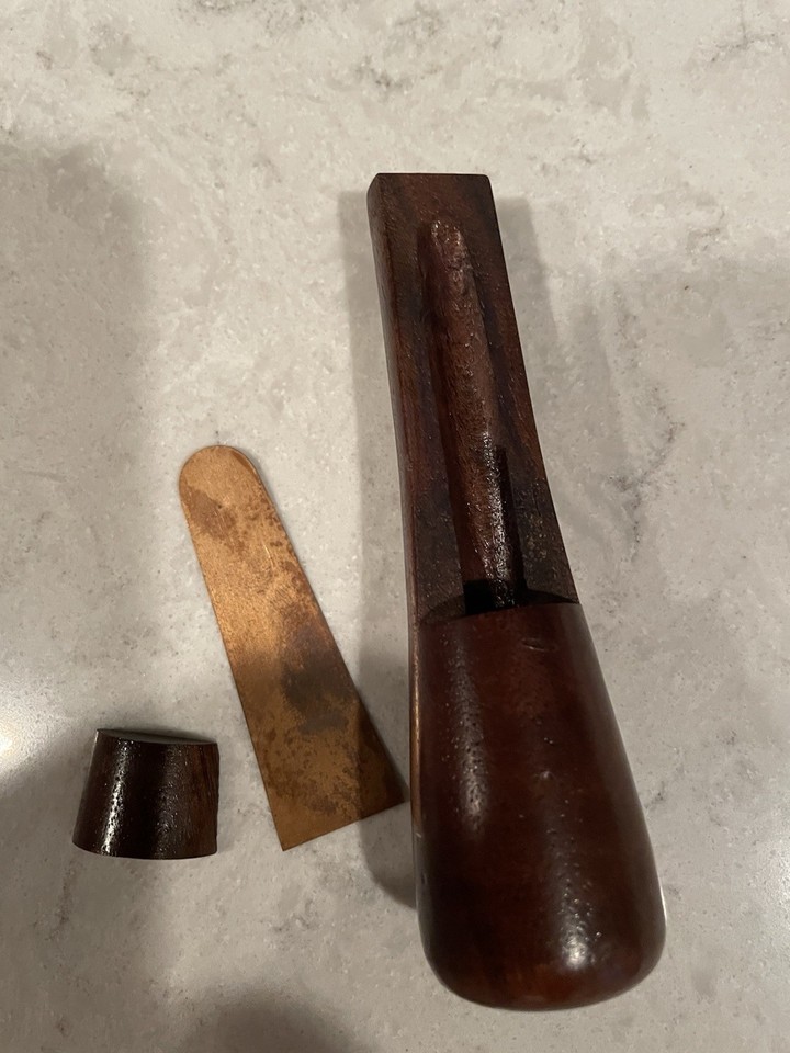 Rare 1930s Gold Stamped "Sharpie Shaw" Reelfoot Lake Metal Reed Duck ...