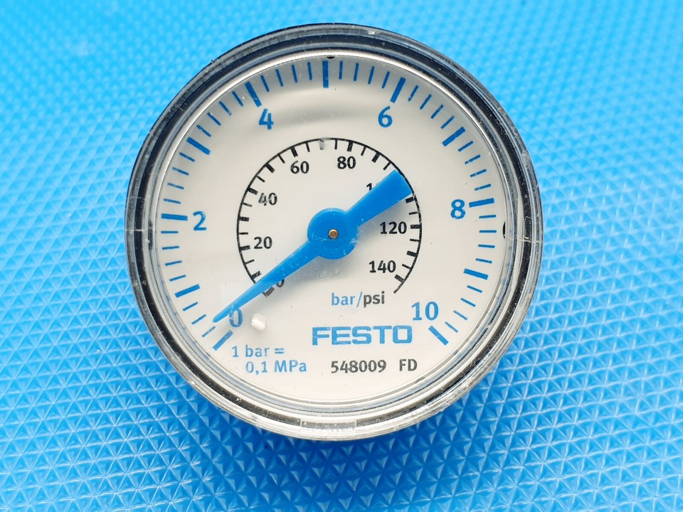 Festo 548009 Manometer / Pressure gauge 0-10 bar | eBay