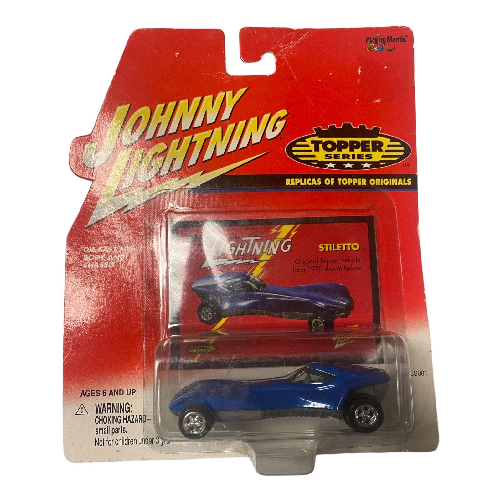 Johnny Lightning Topper Series #104-03 Stiletto BLUE 1/64 Diecast 2000 ...