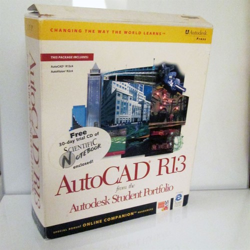 Autocad R13 R13c4 & Autovision R2c4 Software w/Manuals Boxed Vintage ...