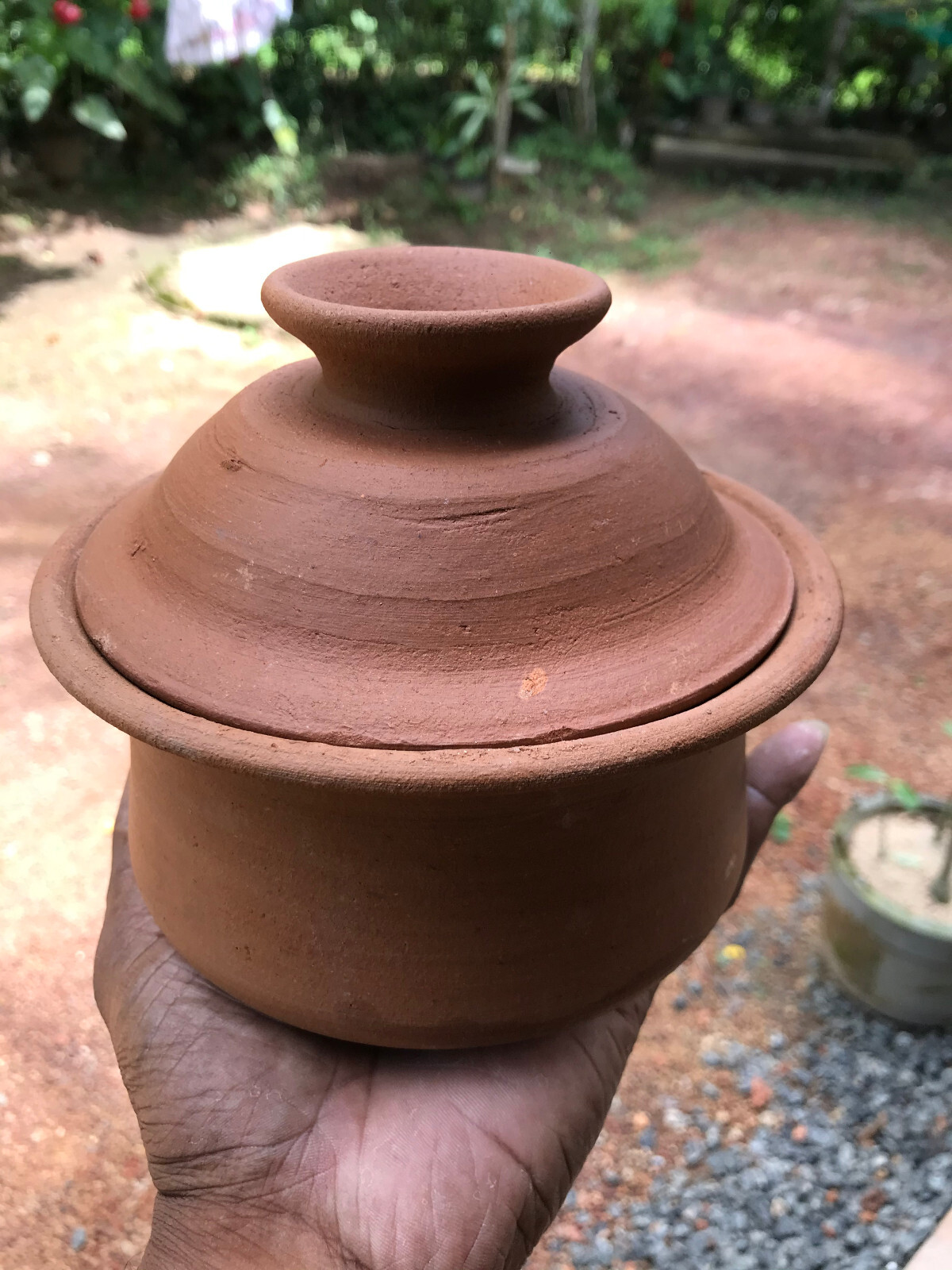 Earthen Clay Cooking Curry Pot Handmade Ceylon Terracotta Pottery Gas ...