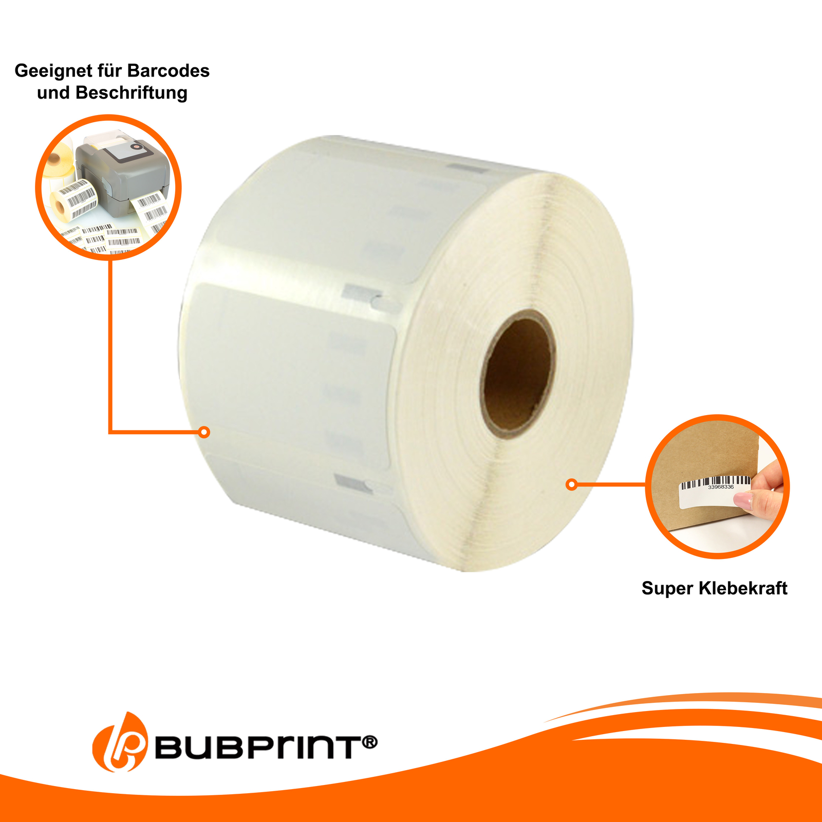 20x Etiketten kompatibel für Dymo 11354 Labelwriter 320 400 450 Duo ...