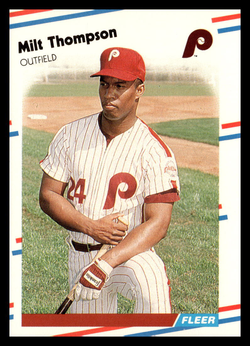 1988 Fleer #319 Milt Thompson Philadelphia Phillies Baseball Card | eBay