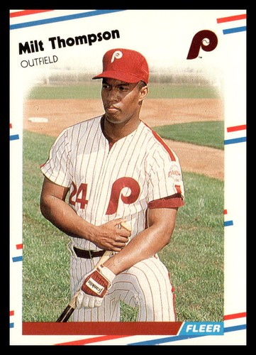 1988 Fleer #319 Milt Thompson Philadelphia Phillies Baseball Card | eBay