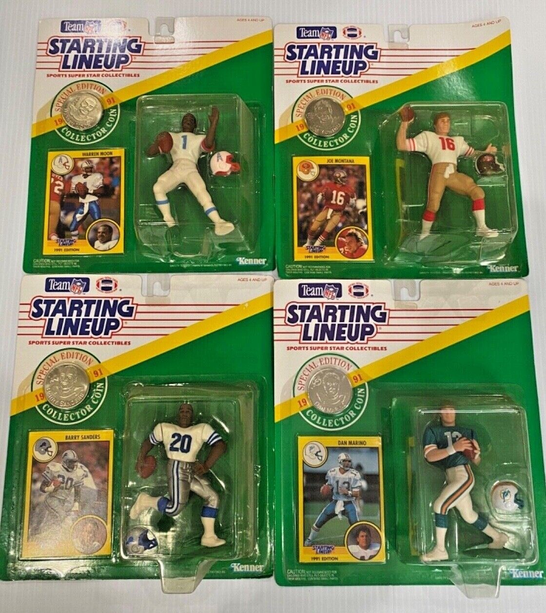 NFL Football Starting Lineup SLU Figures 1991, 1992, and 1993 PICK ...