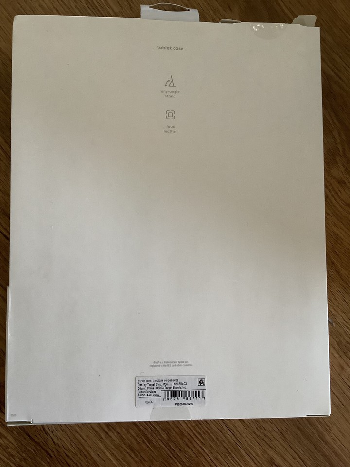 Black tablet case for 10.9 iPad 10th generation with stylus holder ...