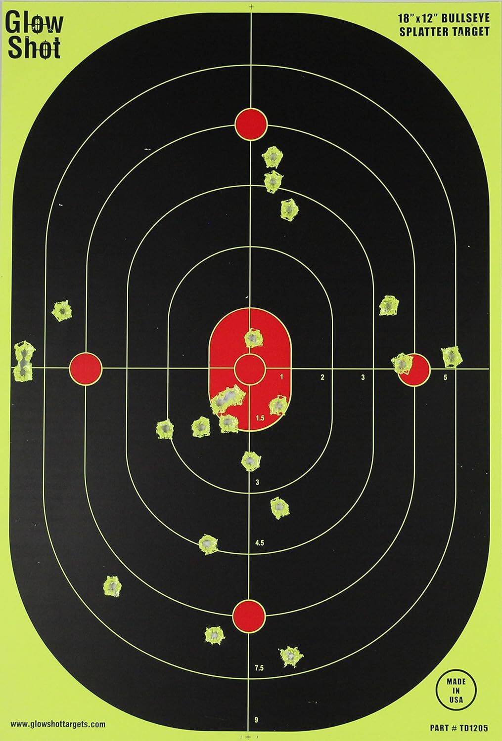 Glowshot 12X18 Inch Splatter Target 50 Pack For Bb And Large Caliber ...