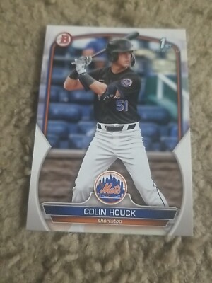 COLIN HOUCK 2023 1st BOWMAN DRAFT CARD BD-176 METS (10-CARD FIRST ...